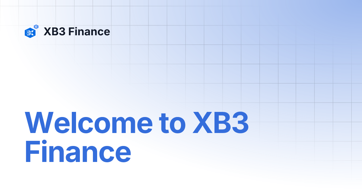 Welcome to XB3 Finance | XB3 Finance